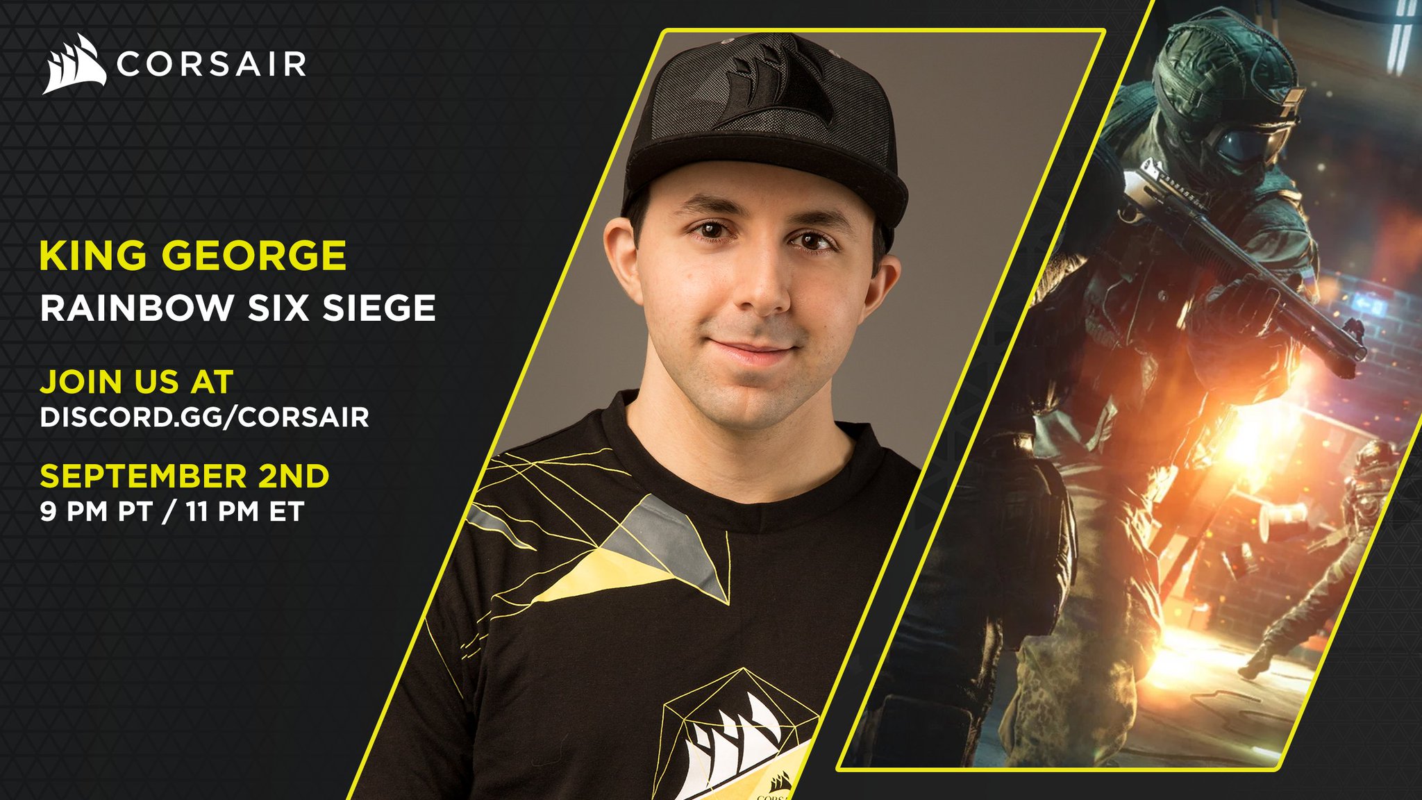 CORSAIR on Twitter: "Join the CORSAIR Discord Community for late-night Rainbow Six Siege ...