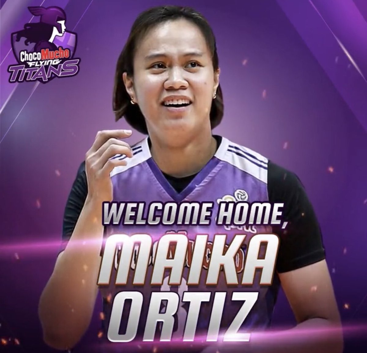 ً🦖 on Twitter: "RT @QueenHellaaa: It's official!! Welcome to @CMFlyingTitans Maika Ortiz!! 💜 ...