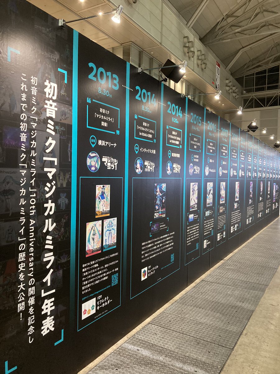 Hatsune Miku on Twitter: "Other exhibitions including the “digital piapro wall”!🎨 #MagicalMirai10th"