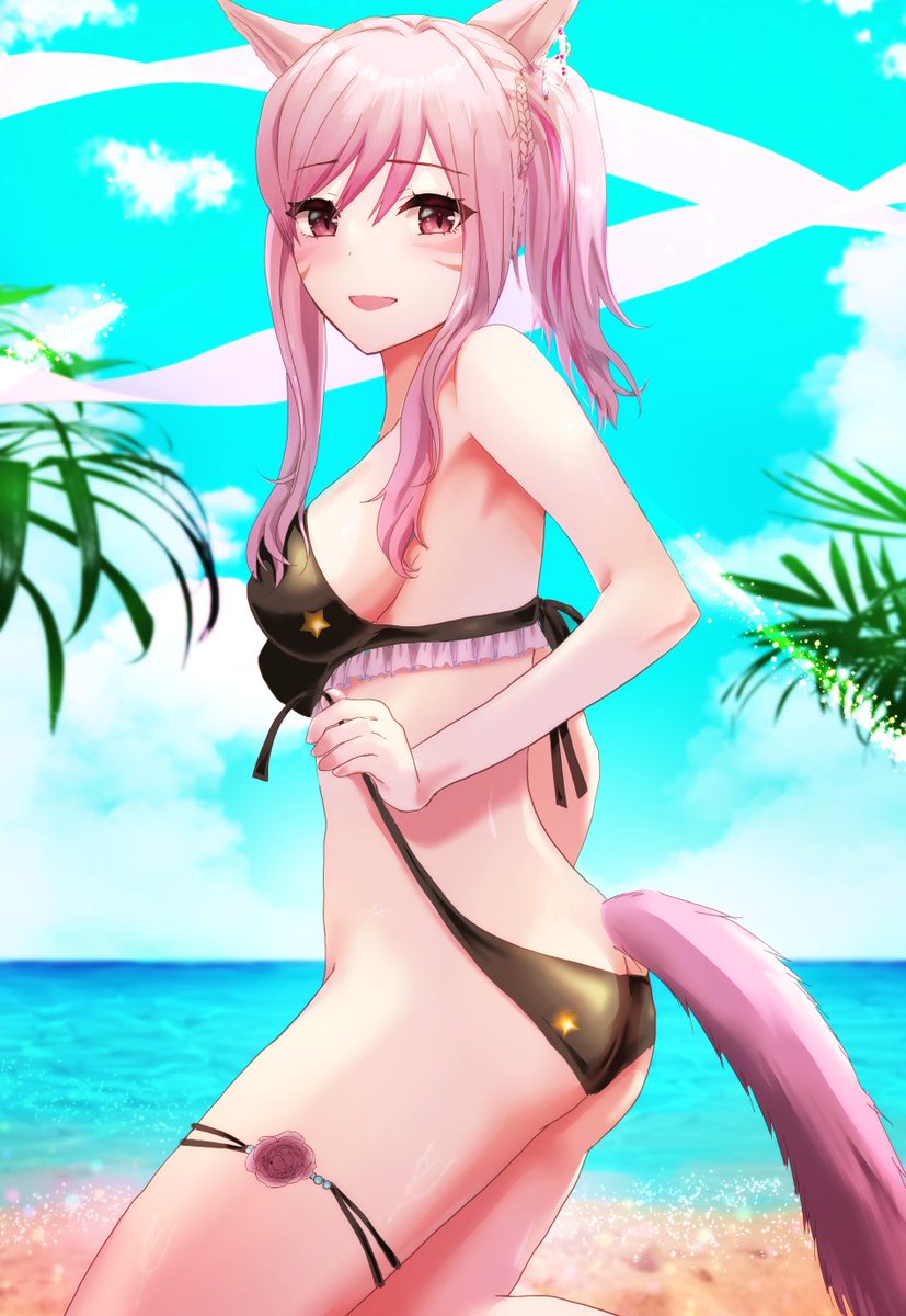 null 「Skebリクエストありがとうございました!クライアント様の猫娘さん 」|さみ@Skeb募集中のイラスト