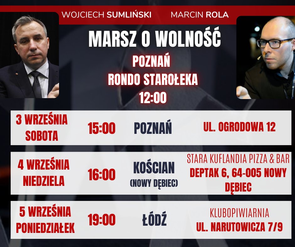Wojciech Sumlinski on Twitter: "Wracamy na trasę spotkań autorskich! Poznań, Kościan, Łódź ...