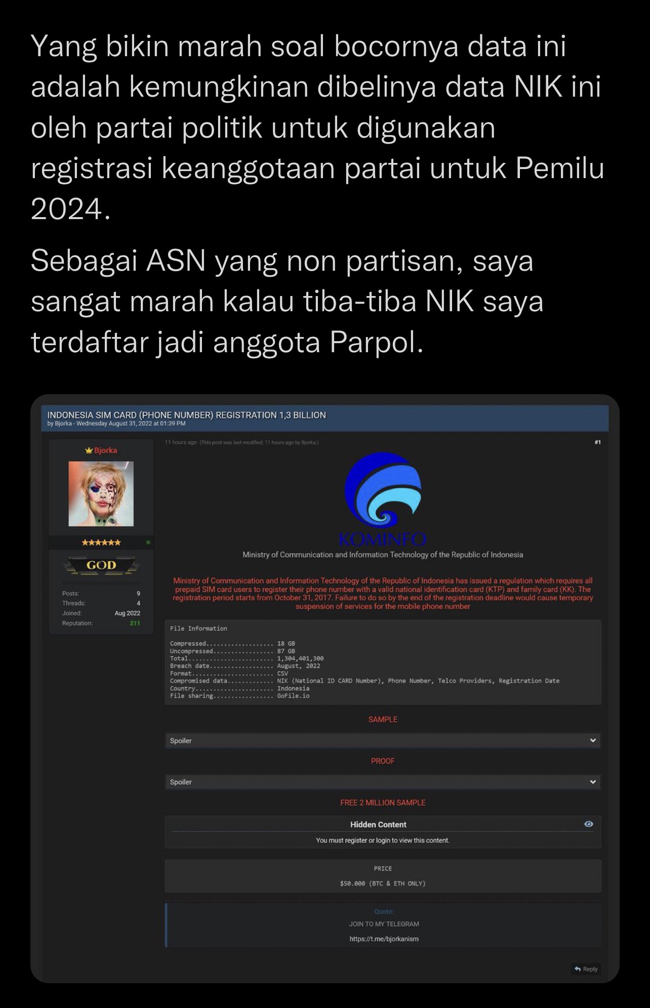 Ainun Najib on Twitter: "Tadi pagi seorang teman japri nanyain musti lapor kemana karena NIK nya ...