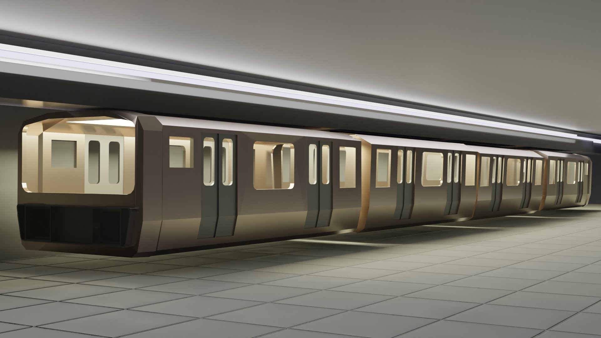 Nazon!? on Twitter: "近未来の地下鉄です #blender #b3d #3DCG https://t.co/7md8dNsMQp" / Twitter