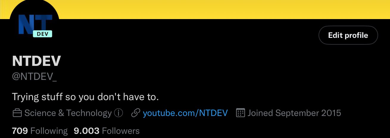 NTDEV on Twitter: "Thanks for 9000 (and 3) followers! https://t.co/nMXPfHSZGS" / Twitter