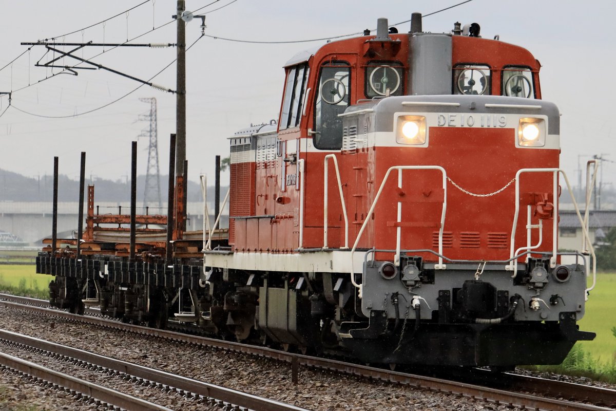 Tomo on Twitter: "工9370レ 越前大野工臨 +5h20min延 DE10-1119+チキ2B 沿線に先回りしてお見送り。"