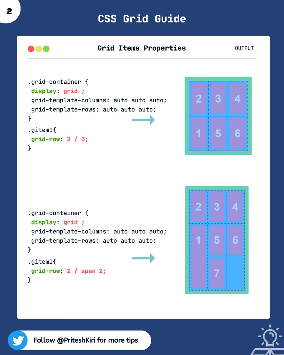 📌 Getting started with the grid item... Simplifying GRID layout for you in this thread 🧵 ( PART ...