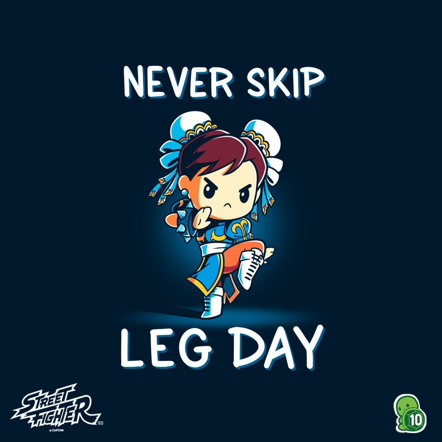 りょう＠Street Fighter on Twitter: "RT @TeeTurtleHQ: Chun-Li never skips leg day! 🎀 Do some squats ...