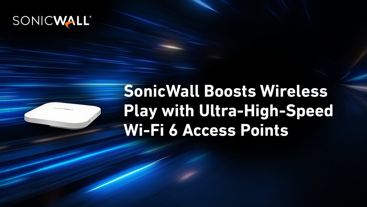 SonicWall on Twitter: "SonicWall SonicWave 600 series access points with #WiFi6 technology ...