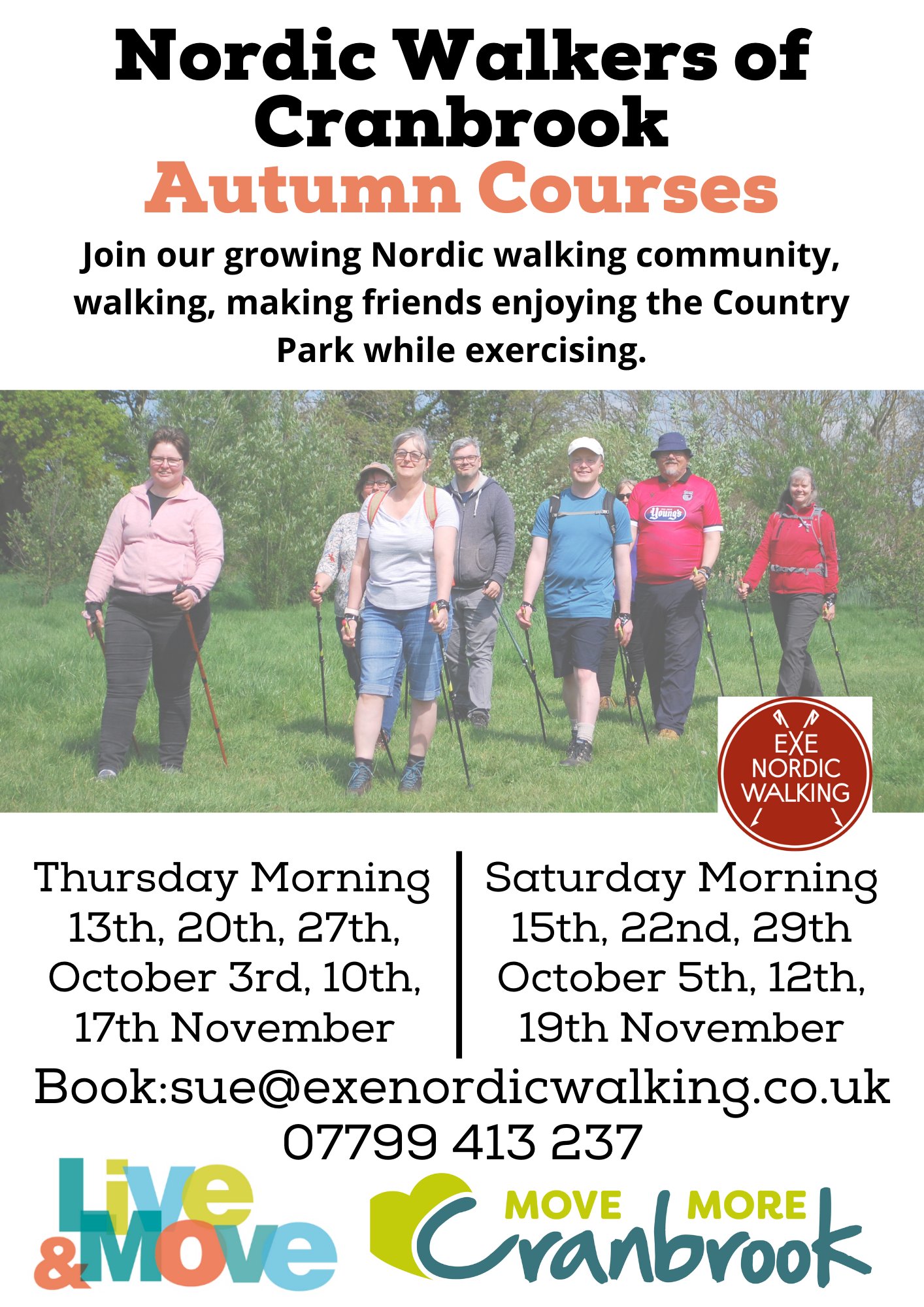 Exe Nordic Walking - Sue Holden on Twitter: "**Places available - Nordic walking in Cranbrook ...