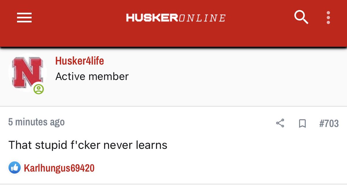 Message Board Geniuses on Twitter: "🚨MELTDOWN ALERT 🚨 #Nebraska fans absolutely love Scott Frost ...