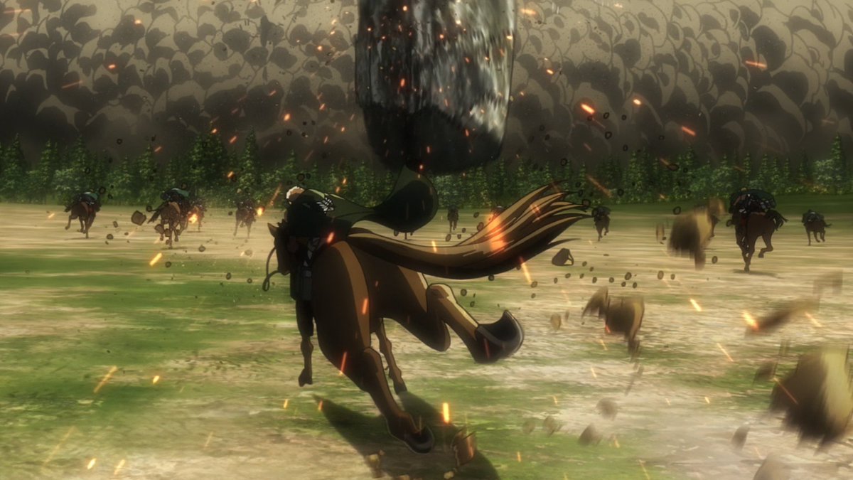Attack On Titan Opening 3 shinzou sasagyo ,sakuga scene frame by frame ...