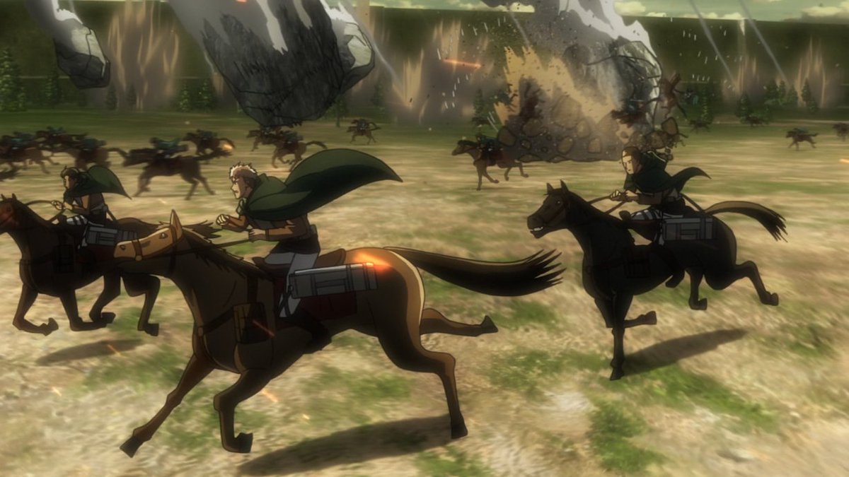 Attack On Titan Opening 3 shinzou sasagyo ,sakuga scene frame by frame ...