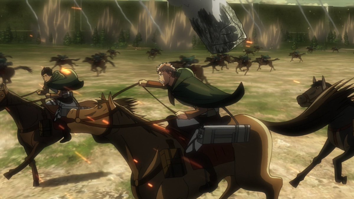 Attack On Titan Opening 3 shinzou sasagyo ,sakuga scene frame by frame ...