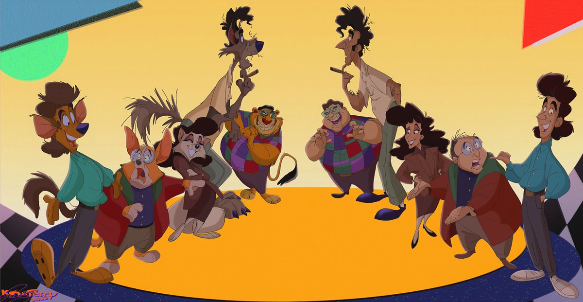 「What's the DEAL with cartoon animals??? 」|Kosmo Columbo Perry🦊🧀のイラスト