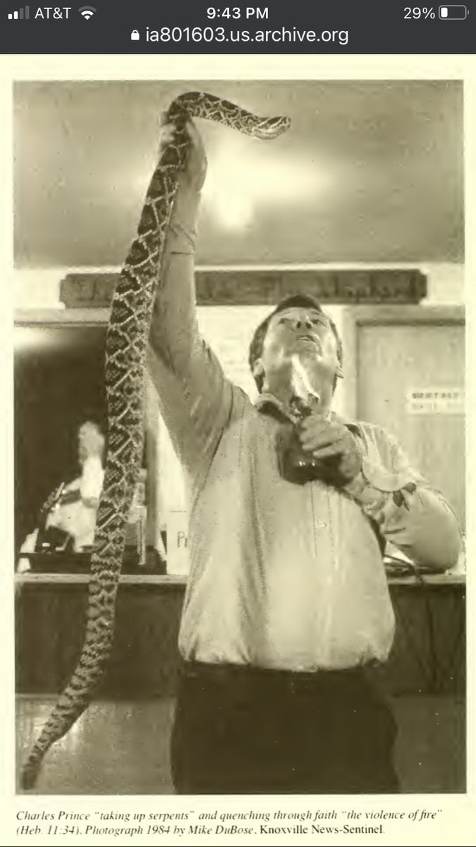 snake handlers in eastern kentucky in the 80s - Thread from owen ...