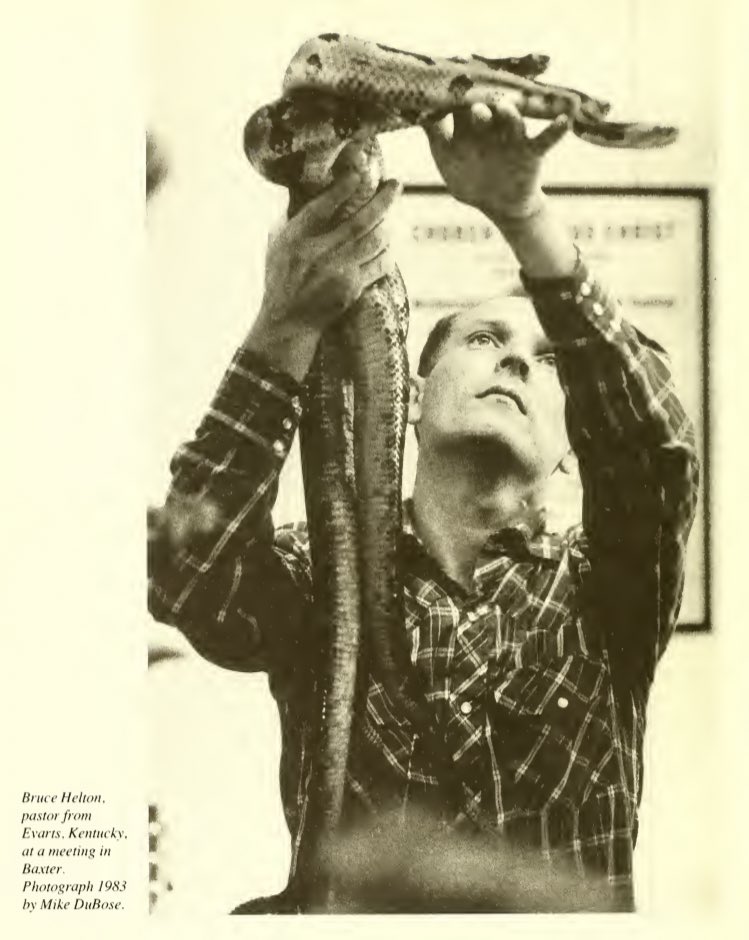 snake handlers in eastern kentucky in the 80s - Thread from owen ...