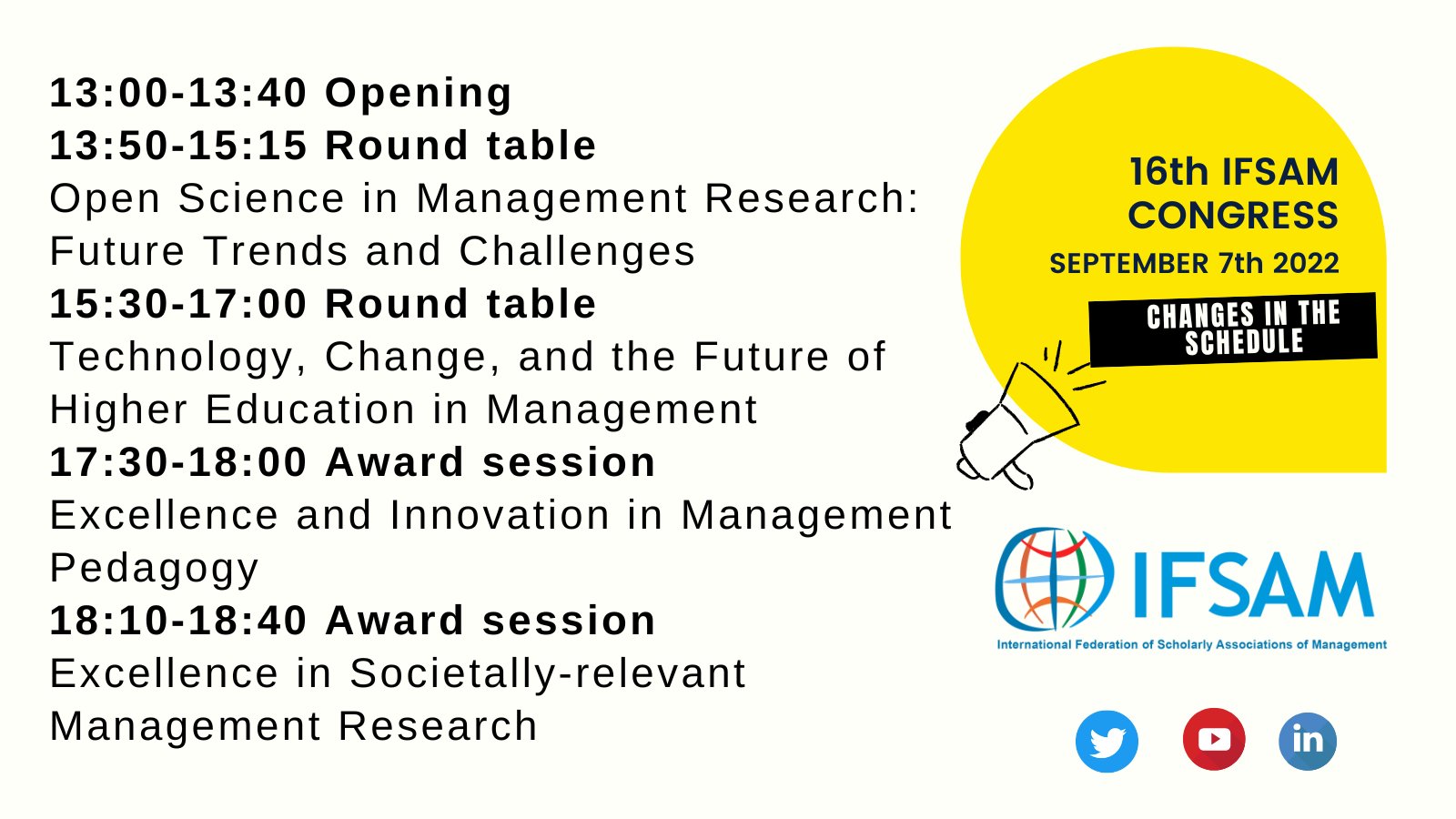 IFSAM on Twitter: "Dear participants, to thank your interest in the IFSAM Congress, we adjust ...