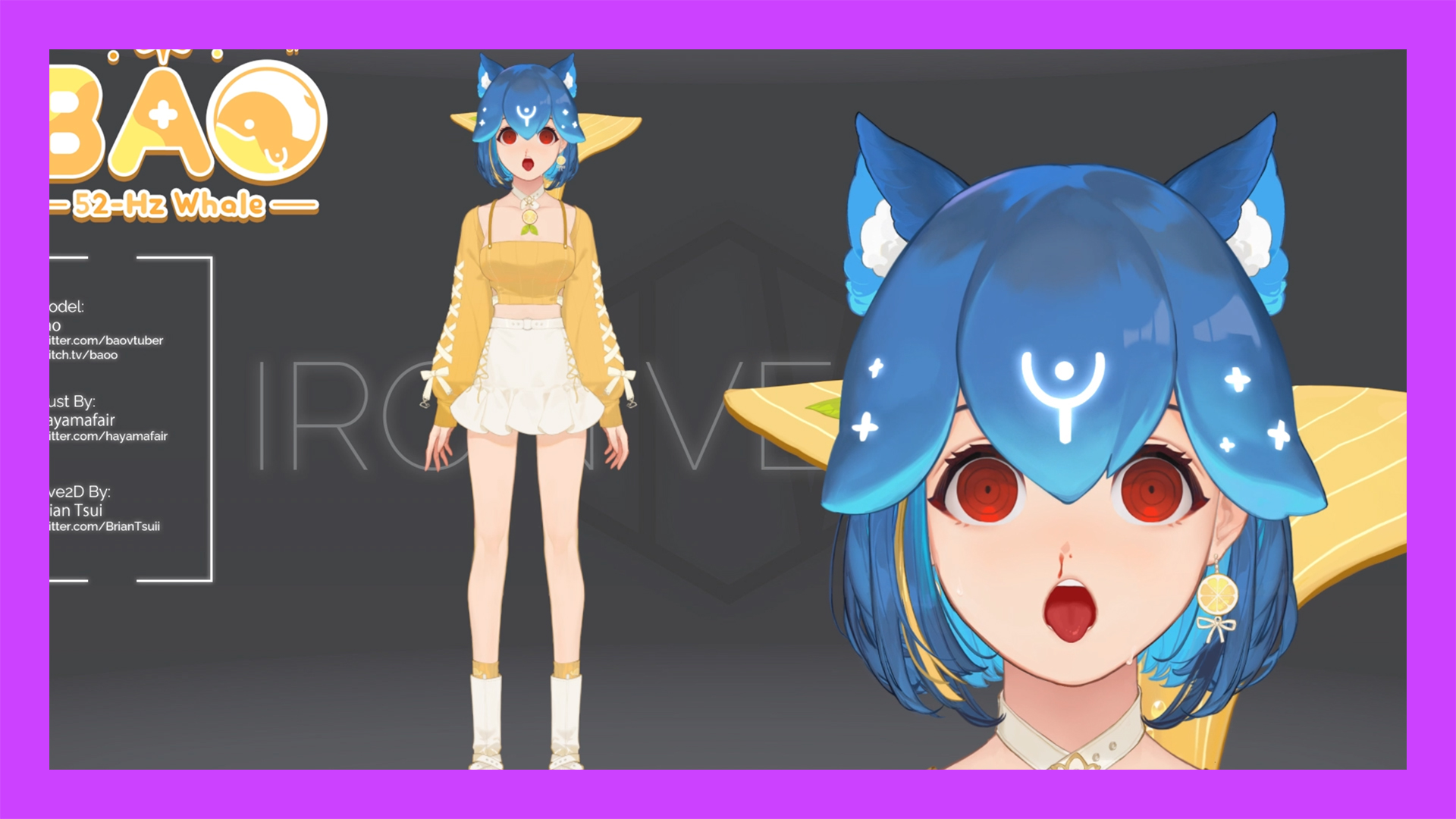 Brian Tsui @ Iron Vertex on Twitter: "【お仕事告知】 【VTuber】Lemon Bao (v4.0) #Live2D モデル制作を担当させて頂きましたー ...