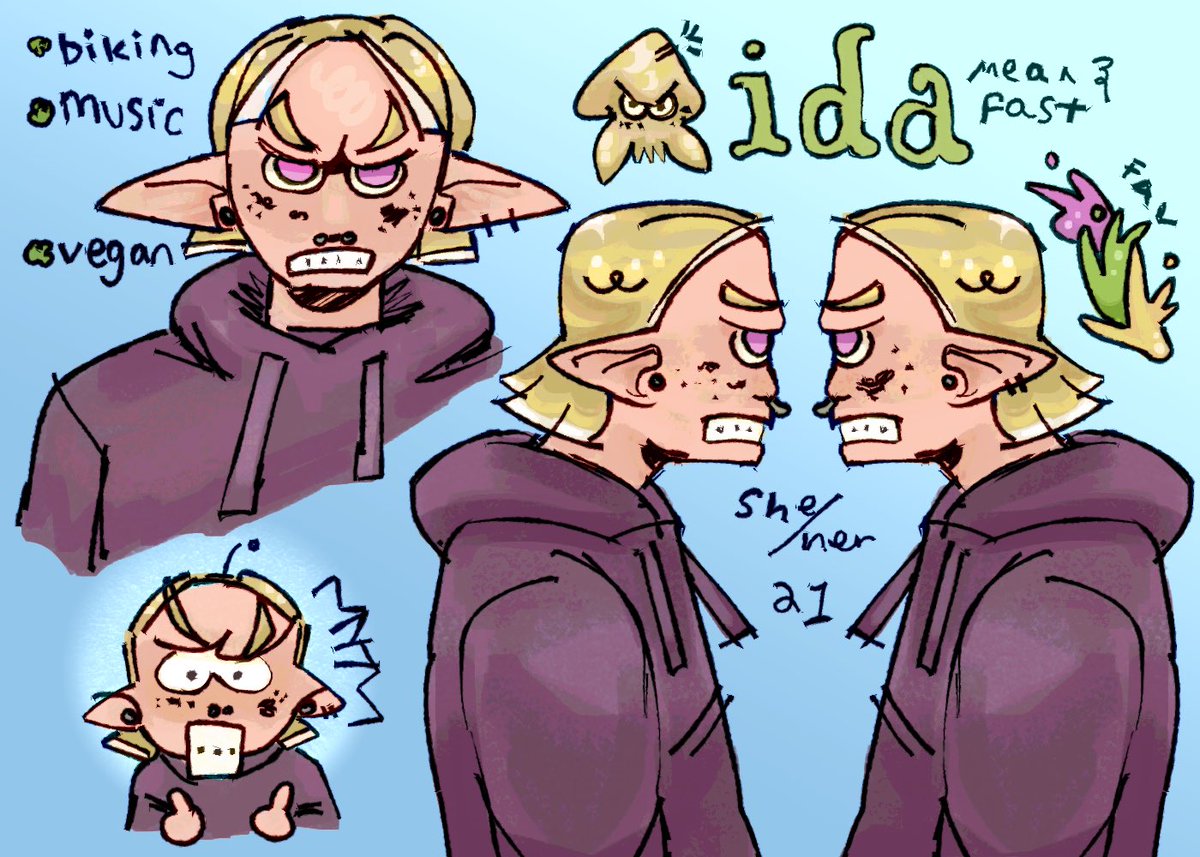 「#splatoon3 inkling oc ida 」|𝔭𝔬𝔨𝔢𝔪𝔬𝔫 𝔰𝔴𝔞𝔤の漫画