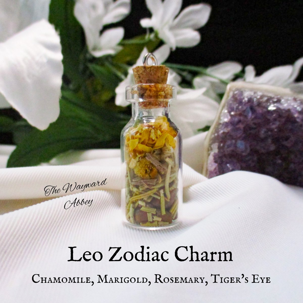 the pale goblin on Twitter: "RT @WaywardAbbey: Leo Zodiac Charm Chamomile, Marigold, Rosemary ...