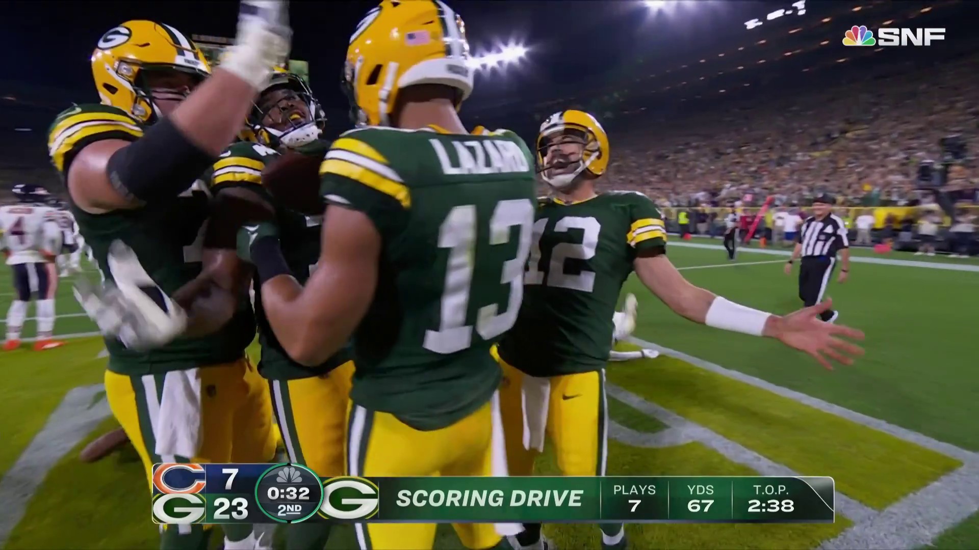 Aaron Rodgers Celebration