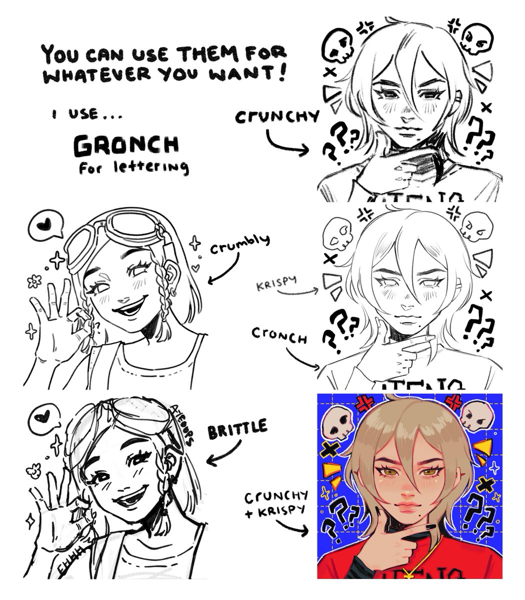 「introducing my CRISPY BRUSH PACK ⭐️ it's finally done! avail」lauren の漫画