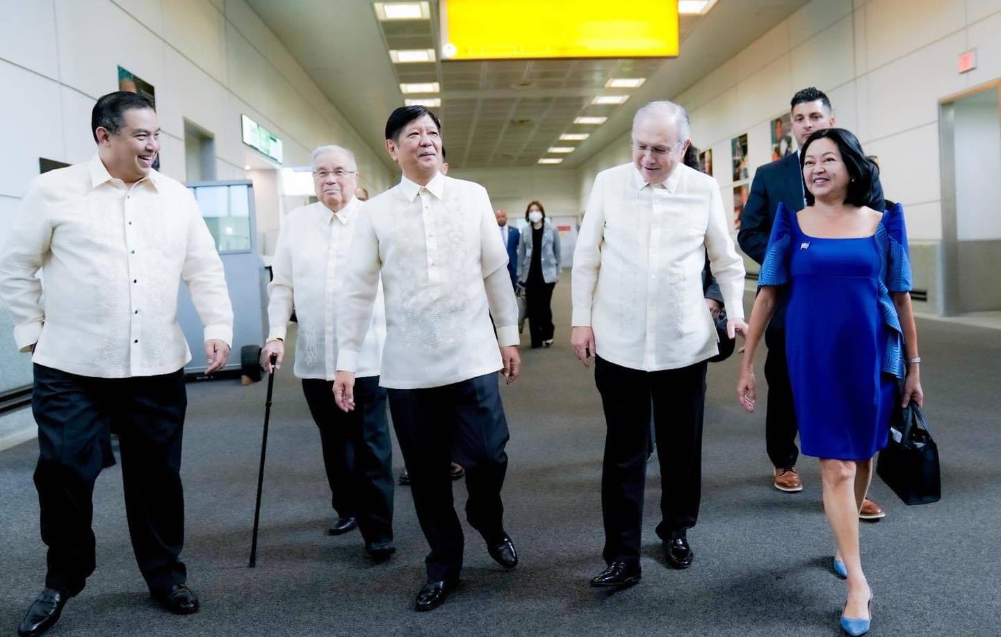 Inquirer on Twitter: "LOOK: President Ferdinand “Bongbong” Marcos Jr. arrives at the Newark ...