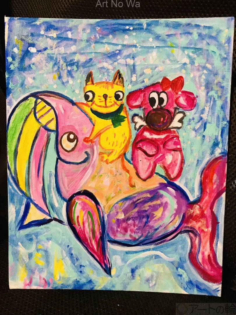 障がい者アート協会 on Twitter: "カラフルに描きました https://borderlessart.or.jp https://artnowa.org #障害者 #障がい者アート ...