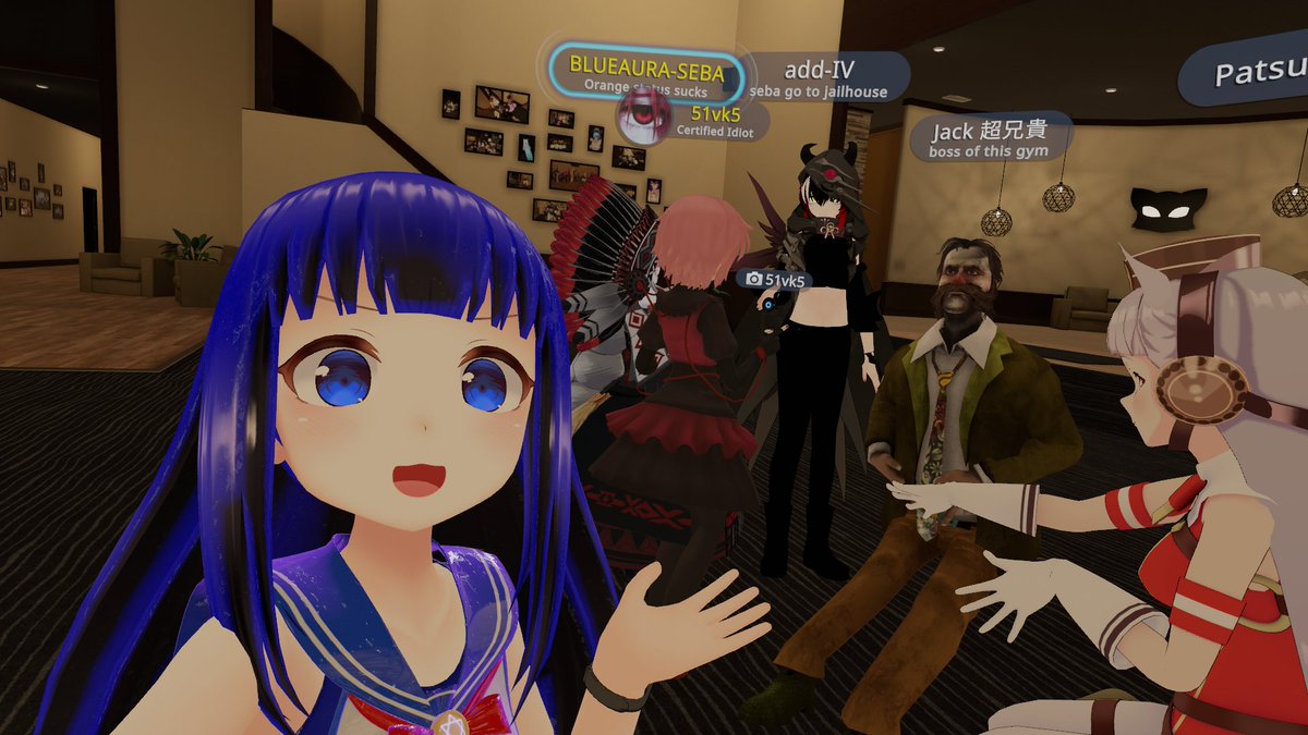 のりろー on Twitter: "お昼のVRChatはポピー横丁から"The Black Cat"へ。お初目ましてな地霊殿のパルスィがお好きな51vk5さん。星蓮船の一輪がお好きな ...