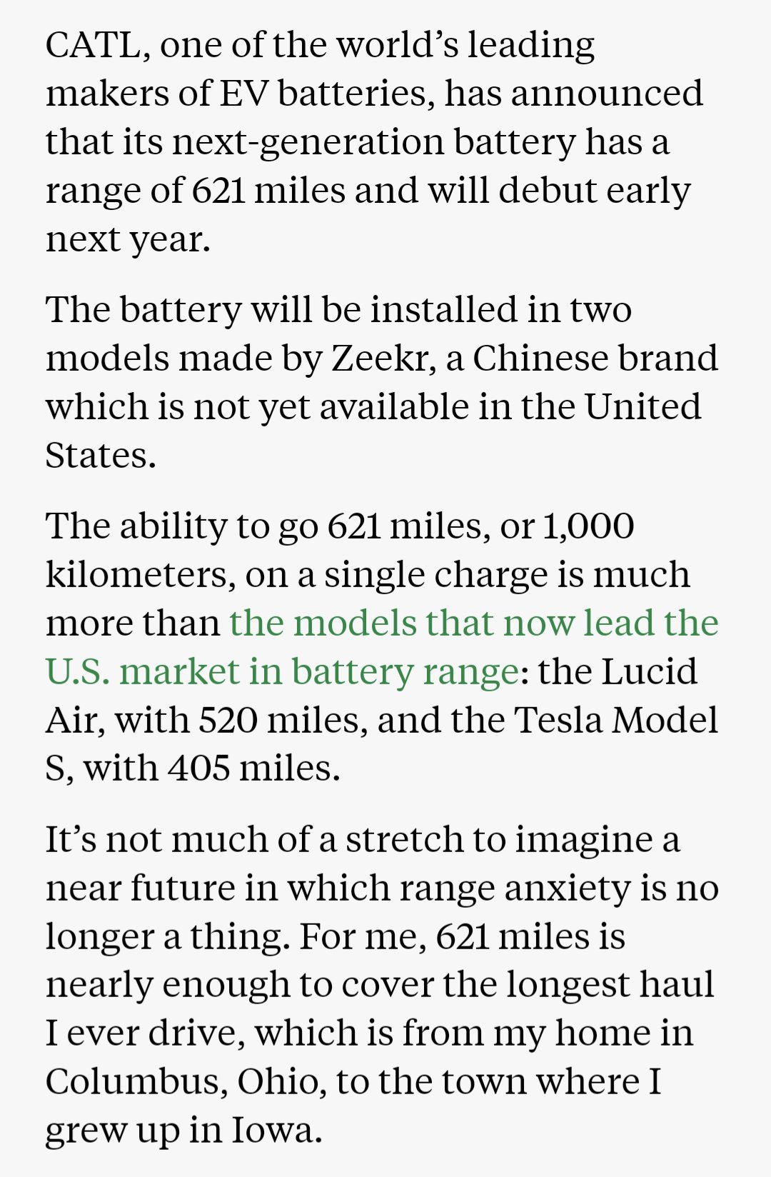 JesseJenkins on Twitter: "Will EVs soon have 600+ mile range? New CATL battery to debut in ...