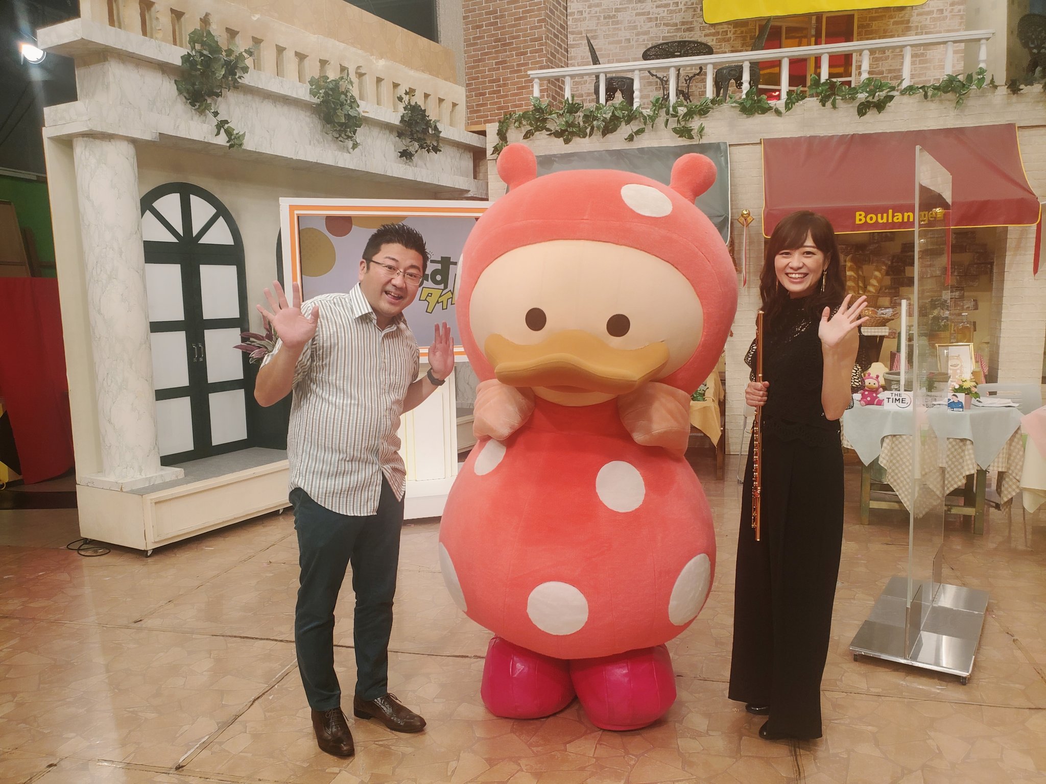 重見佳奈 on Twitter: "#OBSテレビ🟢かぼすタイム生放送始まりました！ なんとこのお方と #村津孝仁アナウンサー@muratsu_obsかぼすタイムには13年ぶりのご出演とのこと ...