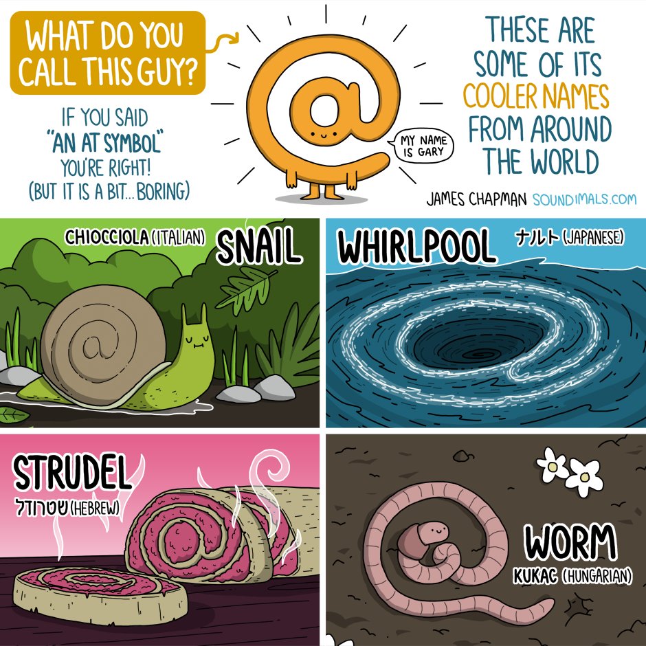 James Chapman on Twitter: "i love the squiggly @ thing"