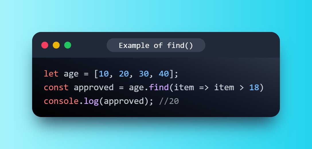 💡 The optimum explanation of the find( ) method in JavaScript. A Thread ...
