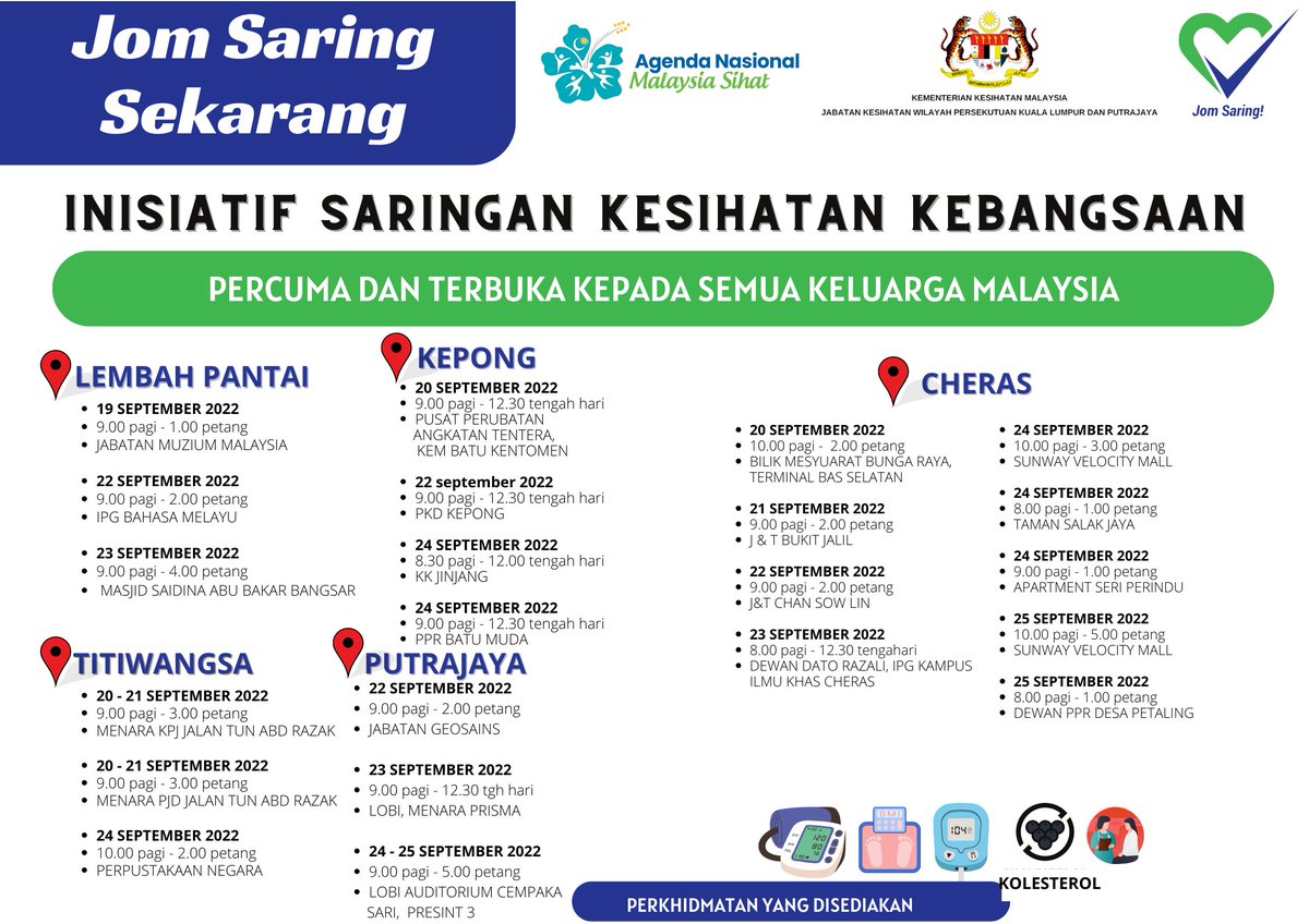 KKMalaysia🇲🇾😷 on Twitter: "RT @dRAmeenJKWPKLPj: @NorhayatiRusli Jom Saring Sekarang utk Warga KL ...