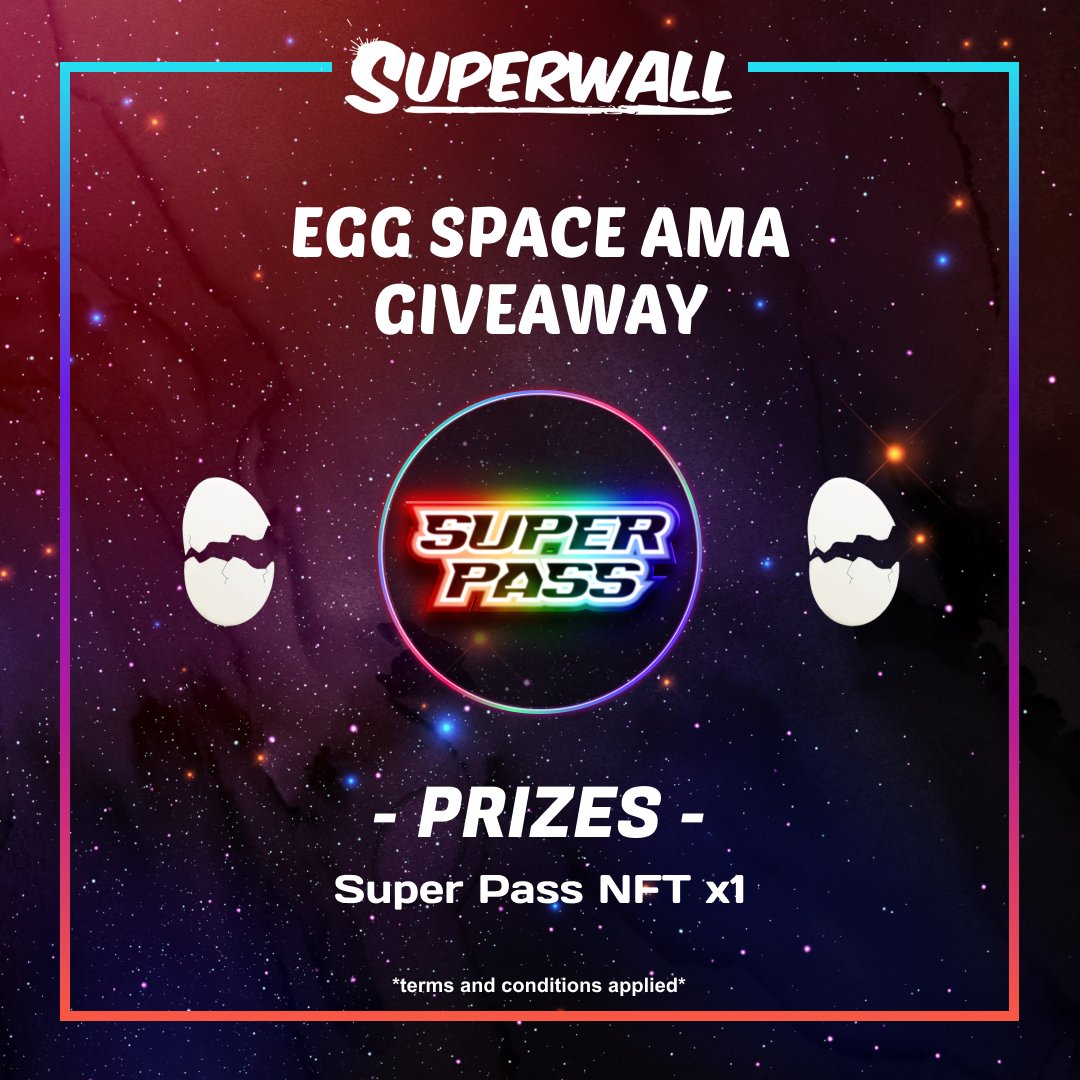 SUPERWALL on Twitter: "🚨Want to win a Super Pass NFT?🚨 - Follow: @EggCoNFT & @SuperwallGlobal ...