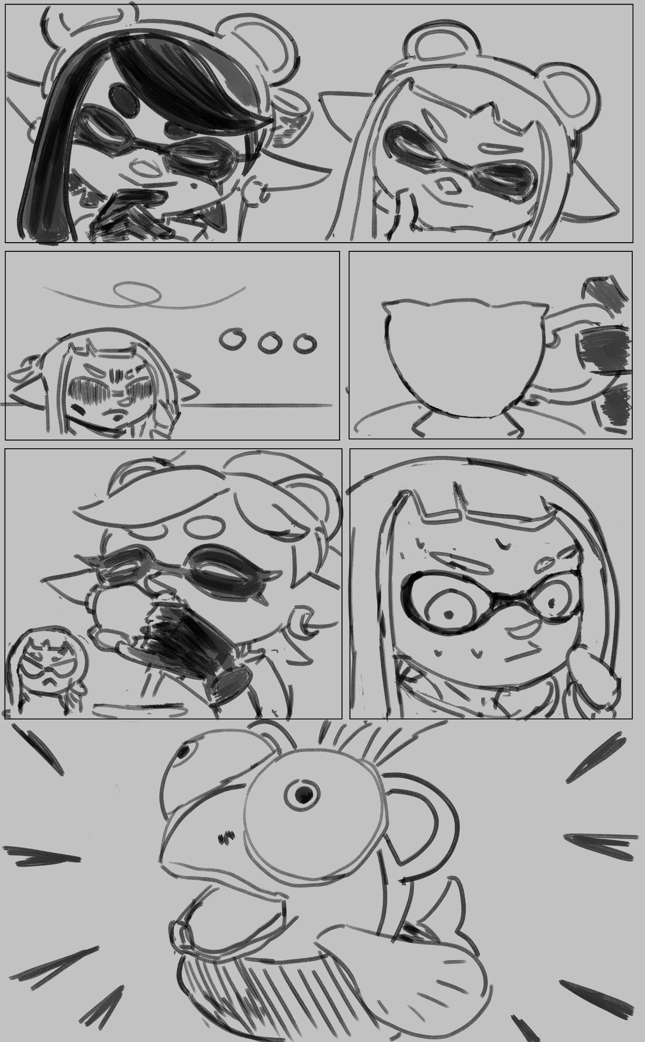 Fake Miiverse on Twitter: "I tried to make a very rough little comic! It took me a bit to get ...