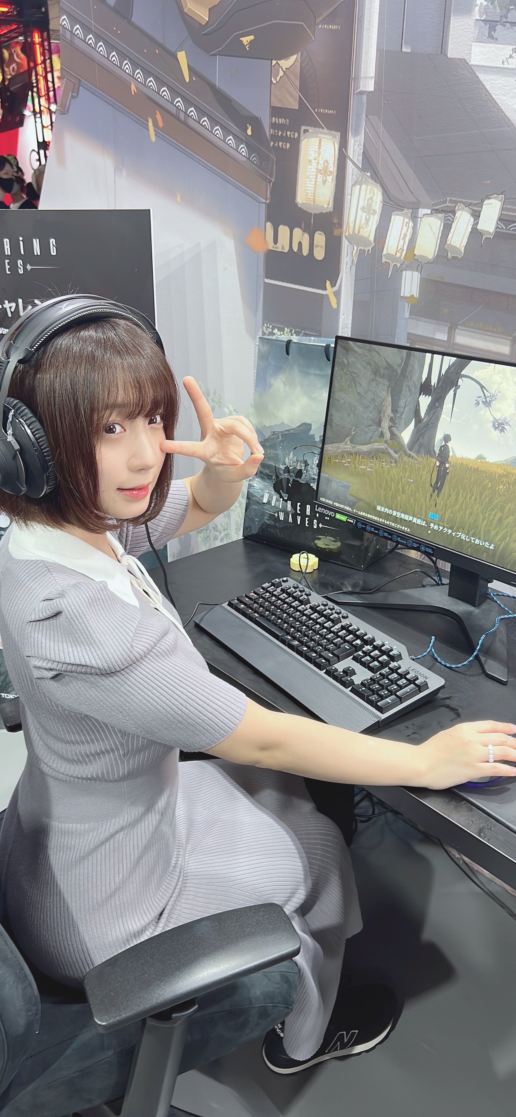 伊織もえ on Twitter: "#TGS2022 3日目は #WutheringWaves さんのブースに遊びに行ったよ〜☺️ オープンワールド型のゲームなんだけど、試遊ではBOSS戦を ...