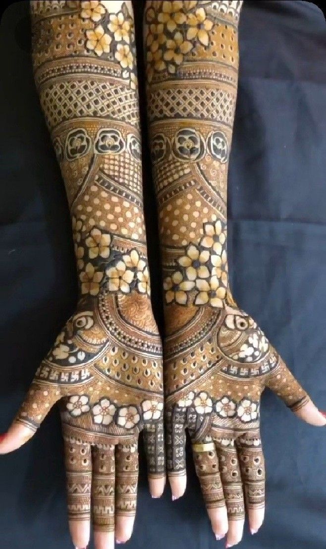 Muslim Bridal Mehndi Designs For Full Hands 2022