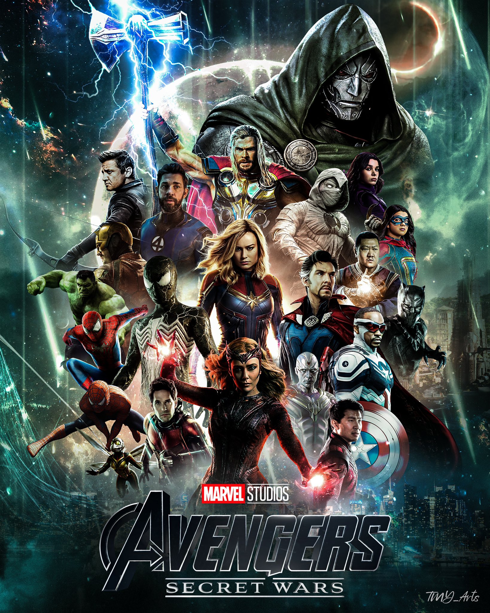 Tmy_Arts on Twitter: "Avengers: Secret Wars Poster 🔥 Digital Art by me: @TmyArts #secretwars # ...