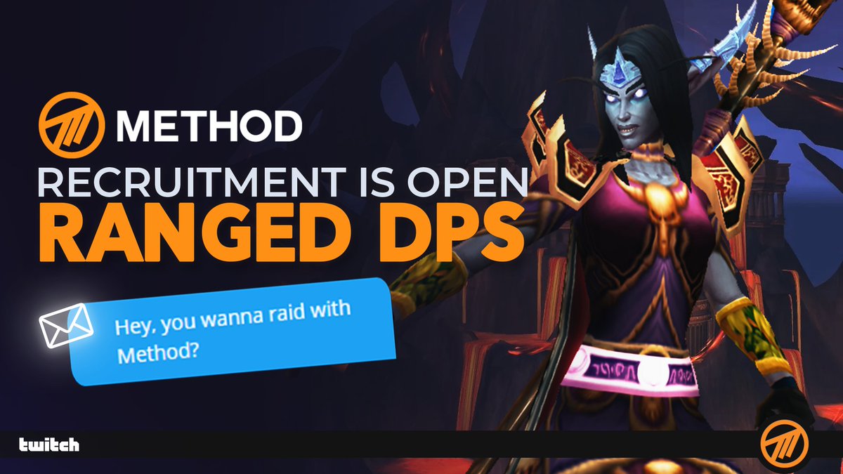 Method on Twitter: "We are recruiting Ranged DPS - APPLY NOW! (not boomkins) ...Just kidding ...
