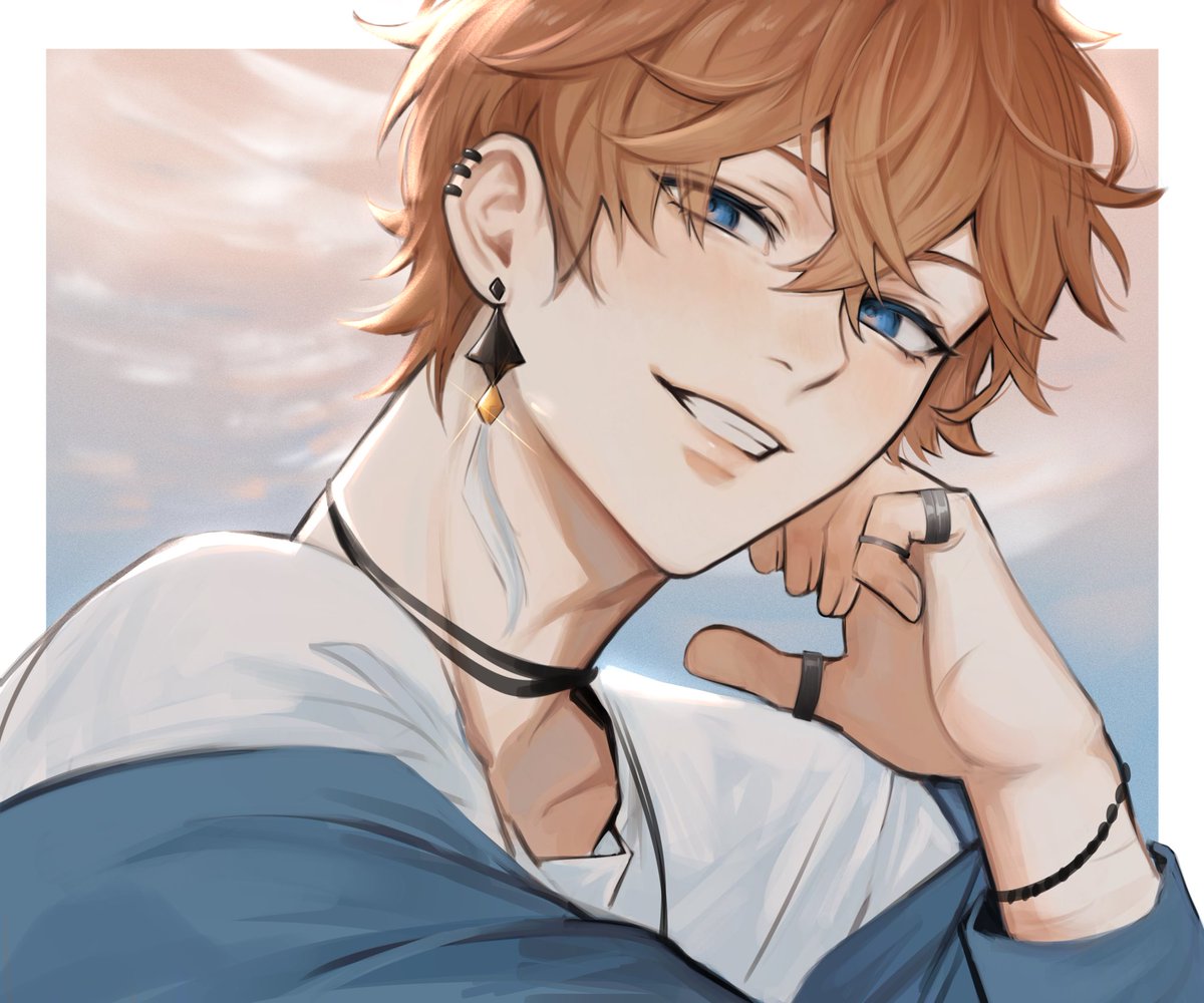 「Earrings #childe #zhongli 」|Nokkusu.artのイラスト