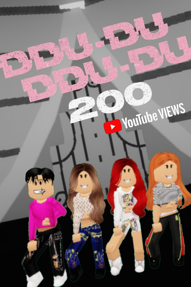 BLOXPINK OFFICAL on Twitter: "#BLOXPINK - '뚜두뚜두 (DDU-DU DDU-DU)' M/V reached 200 Views! YouTube ...