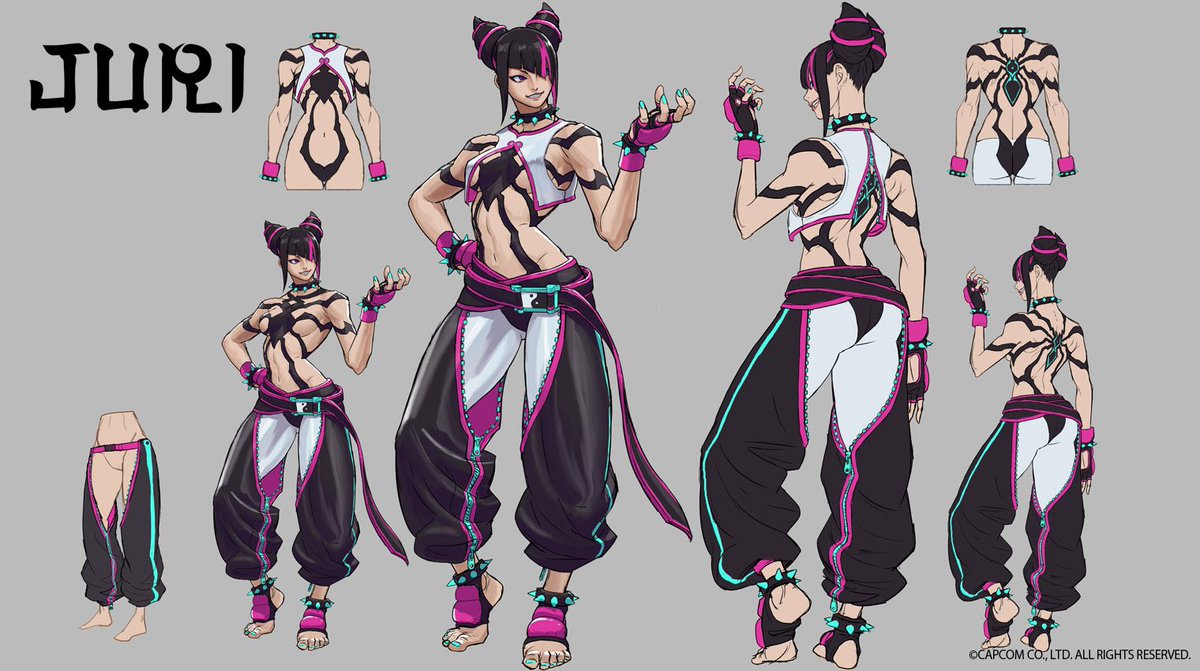 daily fighting games on Twitter: "street fighter 6 juri, kimberly, jamie and luke concept arts ...