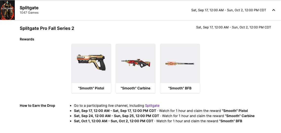 Teacher Drift | Splitgate Shop Uptades on Twitter: "🔴Splitgate Pro Fall Series 2 TWITCH DROPS🔵 ...