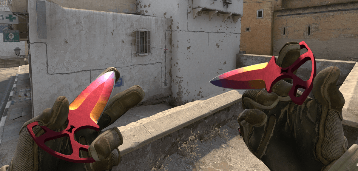 Sudhanshu Gaur on Twitter: "RT @soulstealer_hs: 🎁140$ Shadow Daggers | Marble Fade FN🎁 ☑️Follow ...