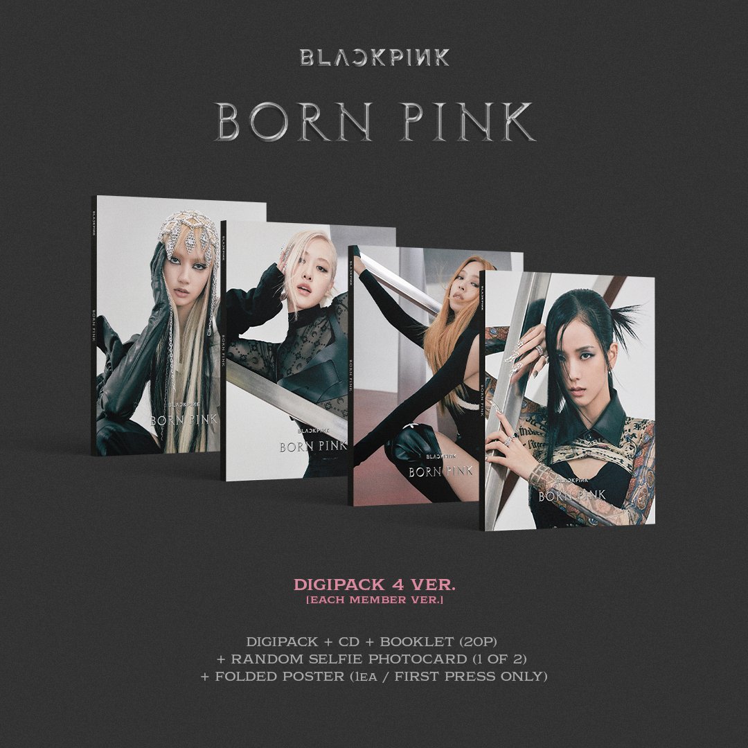 BLACKPINKOFFICIAL on Twitter: "Pre-order BLACKPINK’s [BORN PINK] DIGIPACKS & EXCLUSIVE BOX SETS ...