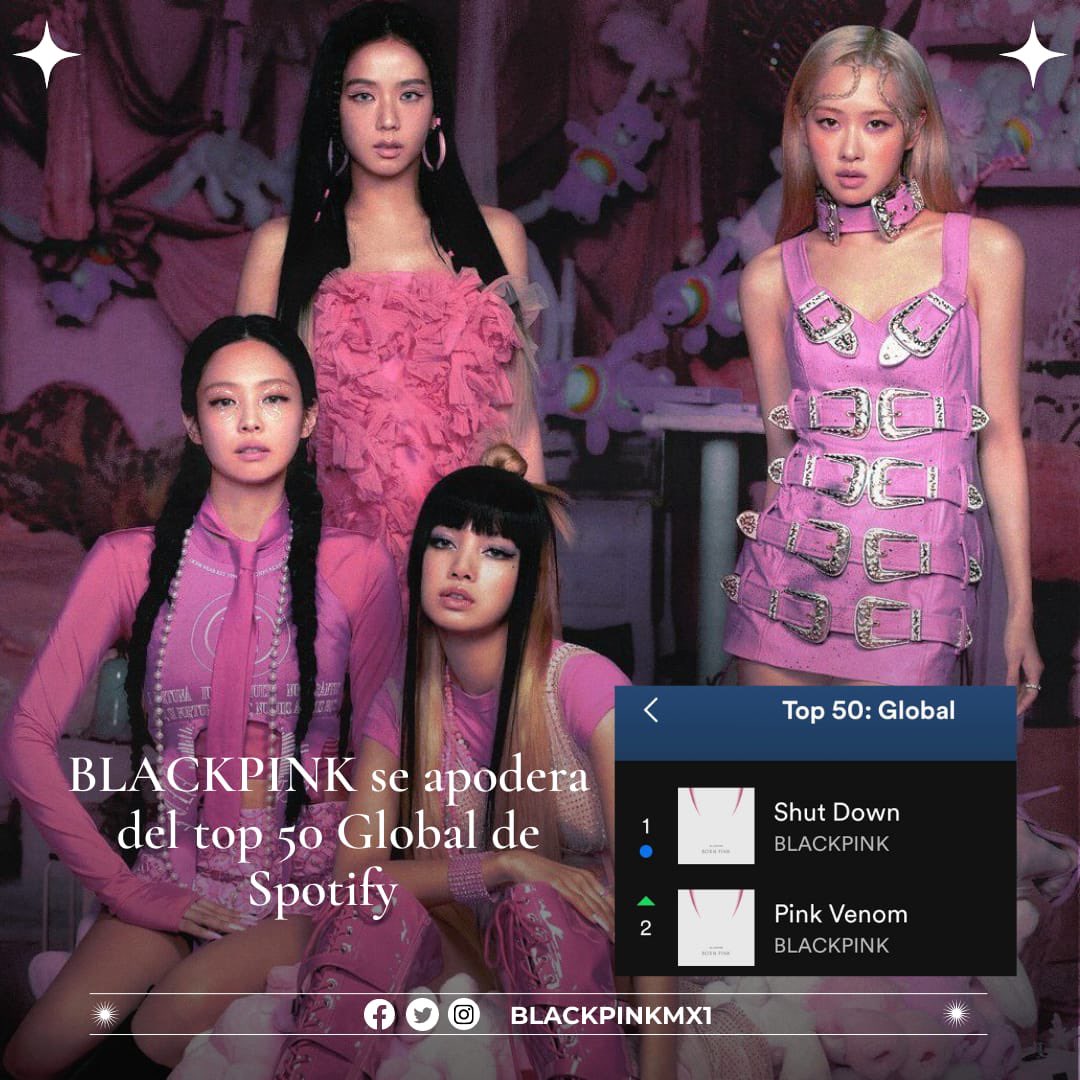 Blackpink MÉxico On Twitter Blackpink Primer Y único Artista Coreano