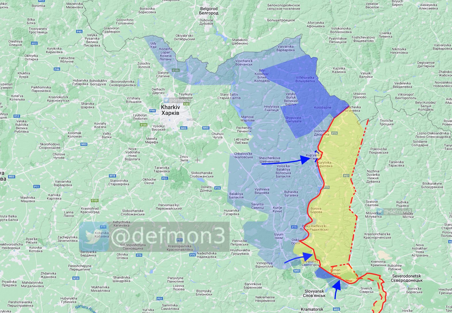 Def Mon on Twitter: "Changed the last 1600 km2 to liberated based on shelling locations. I know ...