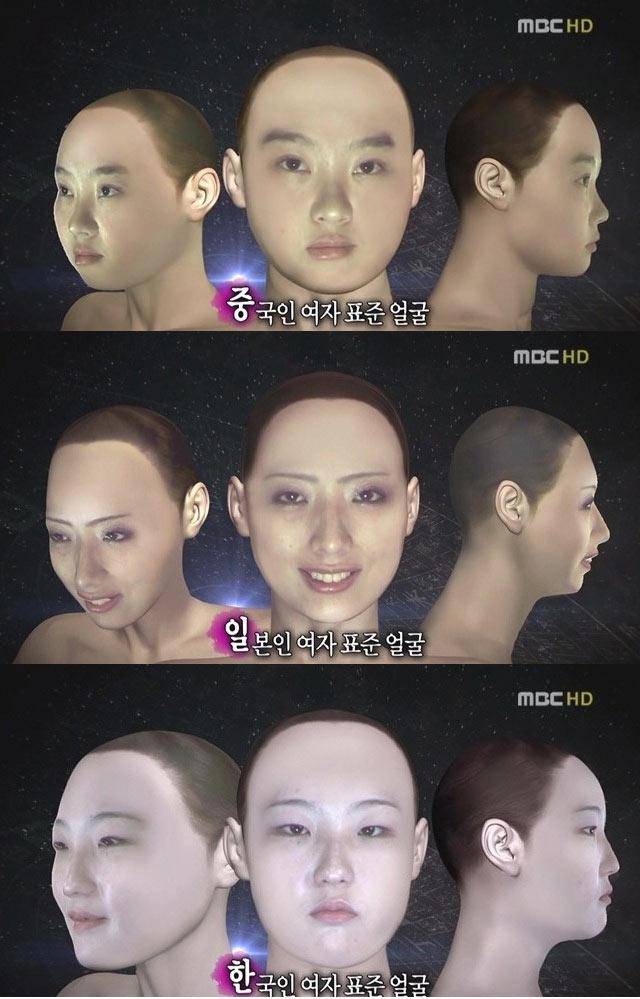 인스티즈(instiz) on Twitter: "mbc피셜-중국인, 일본인, 한국인 여자 표준 얼굴 https://instiz.net/pt/7231091"