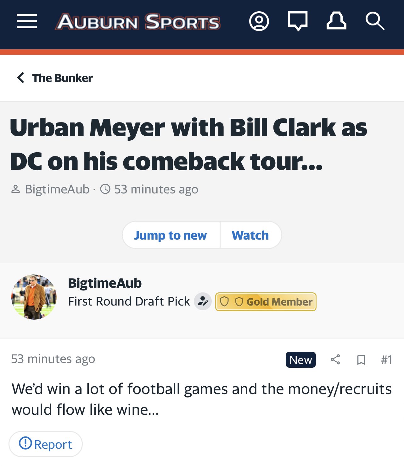 Message Board Geniuses on Twitter: "We have another bidder for Urban Meyer’s services. #WarEagle ...